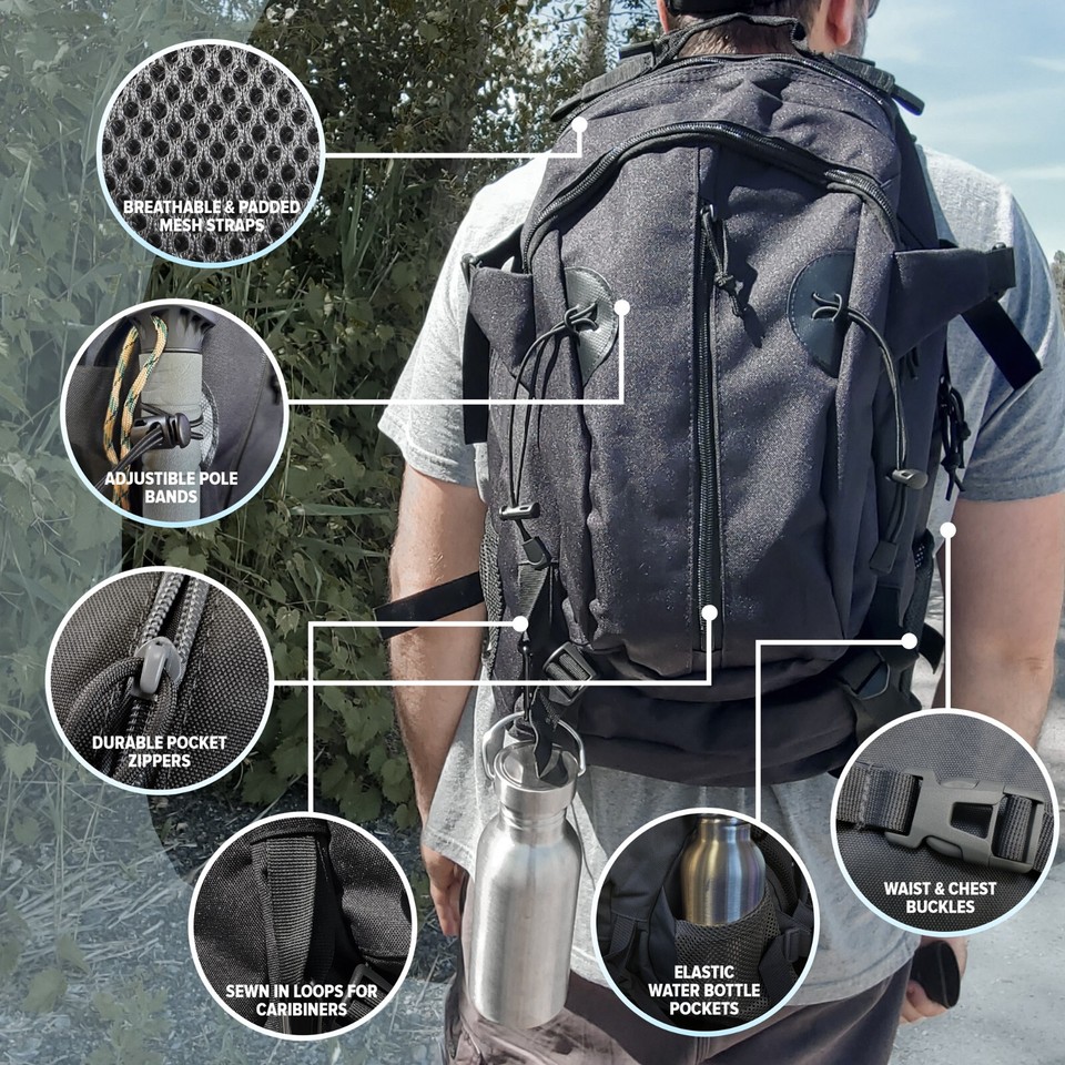 4 Person Emergency Kit/Survival Backpack for 72 Hours, Natural ...