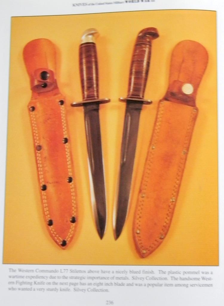 WW2 USA Western L77 Commando American fighting knife, orig scabbard ...