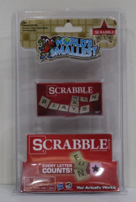 World's Smallest Scrabble Board Game Miniature Edition - Pocket and ...