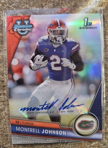 Montrell Johnson Auto 2023 Topps Bowman U Chrome 1st Bowman 167/499 | eBay
