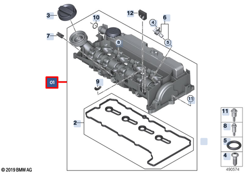 BMW 6 Gran Turismo G32 Zylinderkopf Ventildeckel 11128579962 8579962 ...