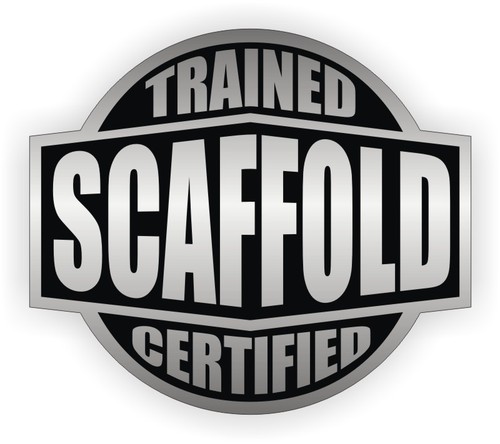 Scaffold Trained Certified Hard Hat Sticker | Safety Harness Funny ...