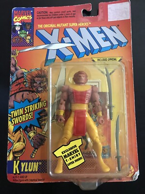 X-Men KYLUN Toy Biz Action Figure w/ Twin Striking Swords 1994 Marvel ...