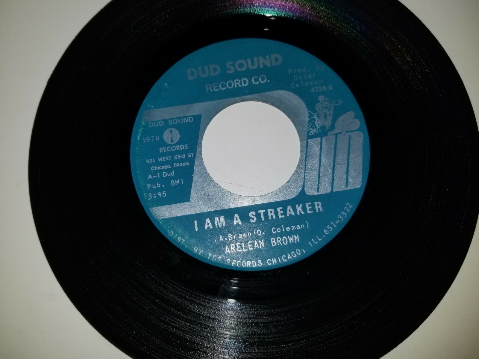 ARELEAN BROWN I Am A Steaker / Why I Love You DUO 4730 45 VINYL 7 ...