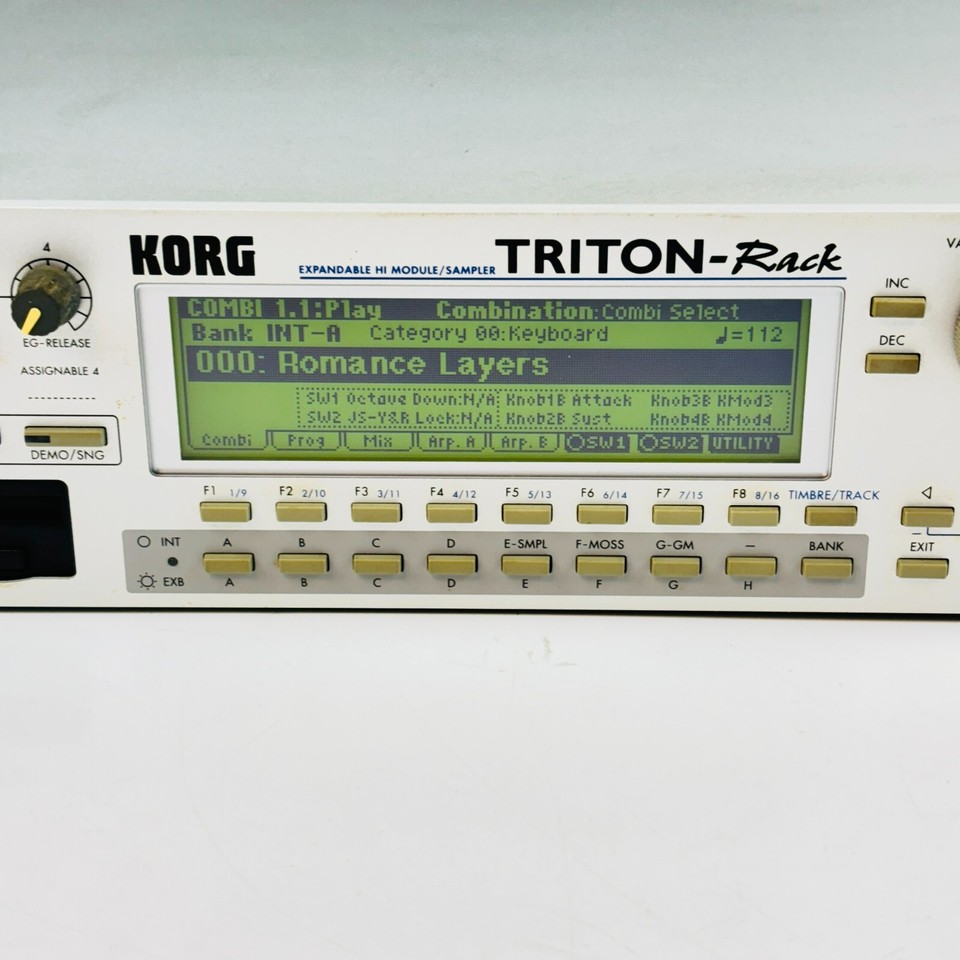 KORG TRITON RACK SYNTHESIZER sound source module multitimbral Tested | eBay