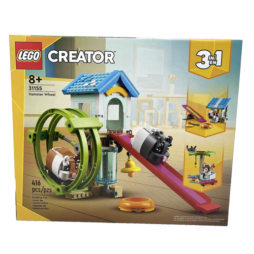 LEGO Creator 3 in 1 Hamster Wheel (31155) Age 8+ 416 pieces Building ...