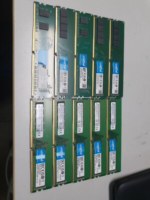 Desktop RAM - Crucial 8GB PC4-3200AA 3200 Mhz 288pin UDIMM DDR4 DDR 4 ...