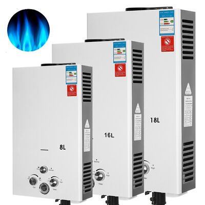 8-18L Instant Gas Hot Water Heater Tankless Propane Gas Boiler LPG ...