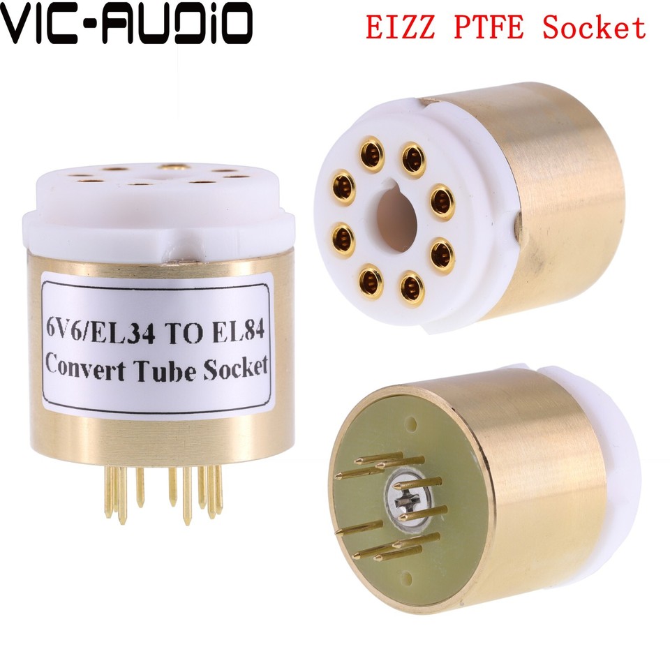 1PC 6L6 6V6 EL34 TO EL84 6BQ5 Convert Tube Socket Adapter Audio Vintage ...