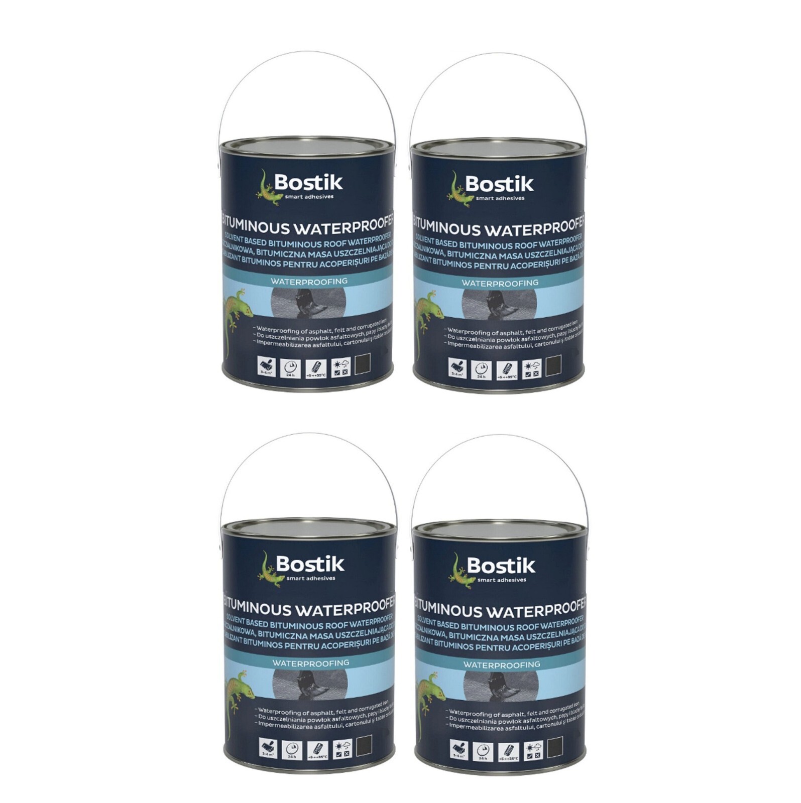 Bostik Premium grade Bituminous Waterproofer Roofing Bitumen Black JACK ...