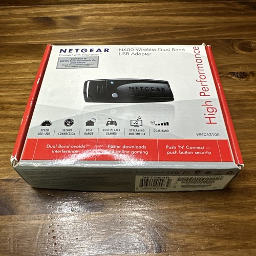 NETGEAR N600 Wireless Dual Band USB Adapter WNDA3100 V2 *Open Box ...