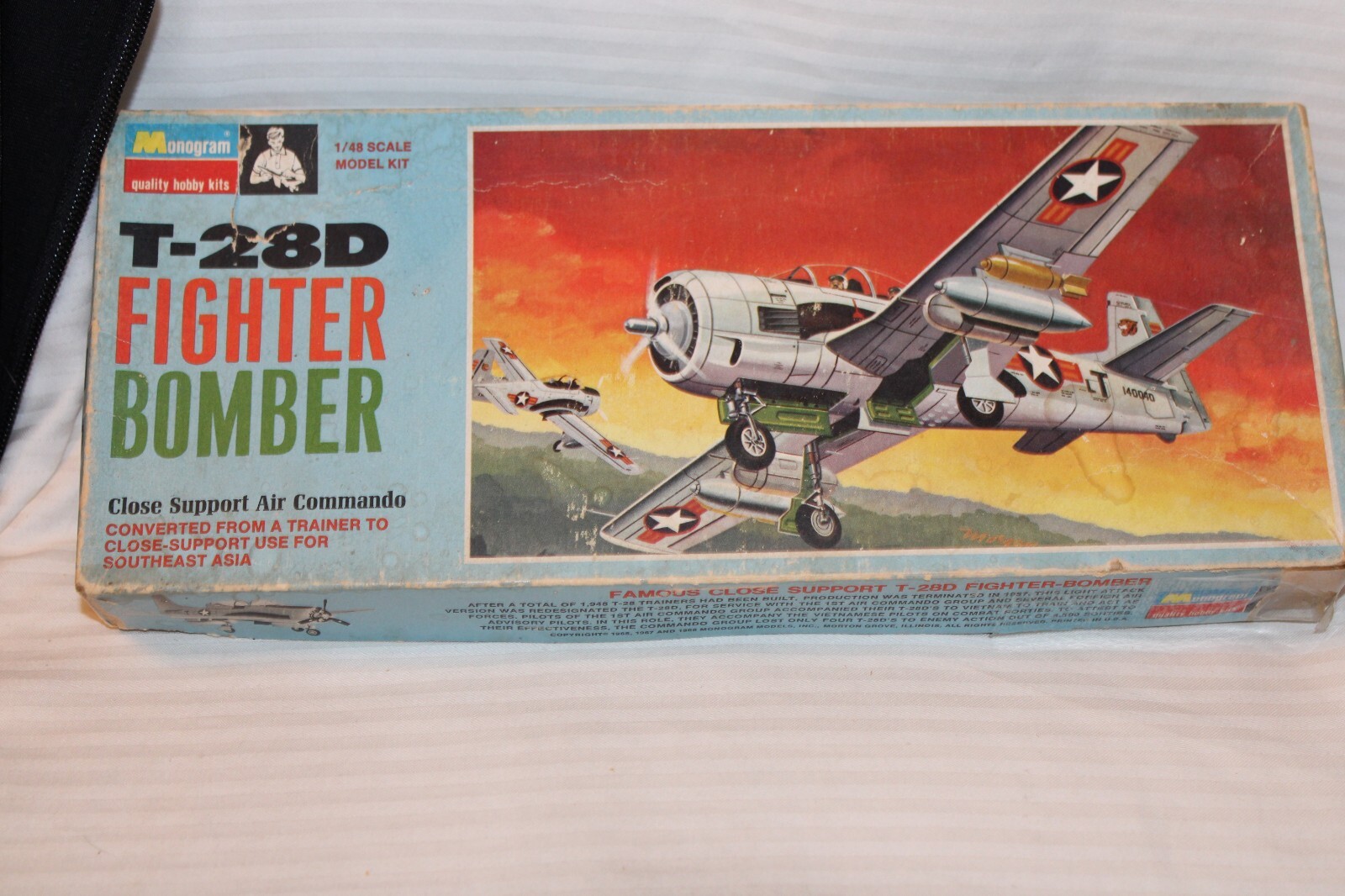 1/48 Scale Monogram, T-28D Fighter Bomber Airplane Model Kit #PA-121 BN ...