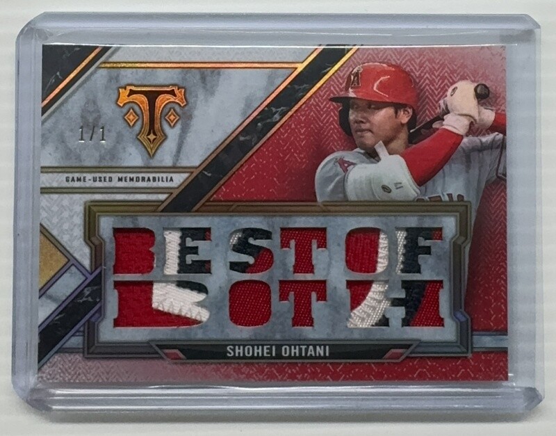 2021 Topps Triple Threads Shohei Ohtani Ruby Jersey Patch Relic #1/1 ...