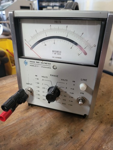 HP Hewlett Packard Model 3400A RMS Voltmeter. Nice Condition | eBay