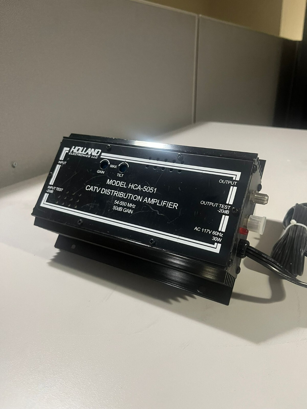 Holland HCA-5051 50dB CATV Distribution Amplifier 54-550MHZ | eBay