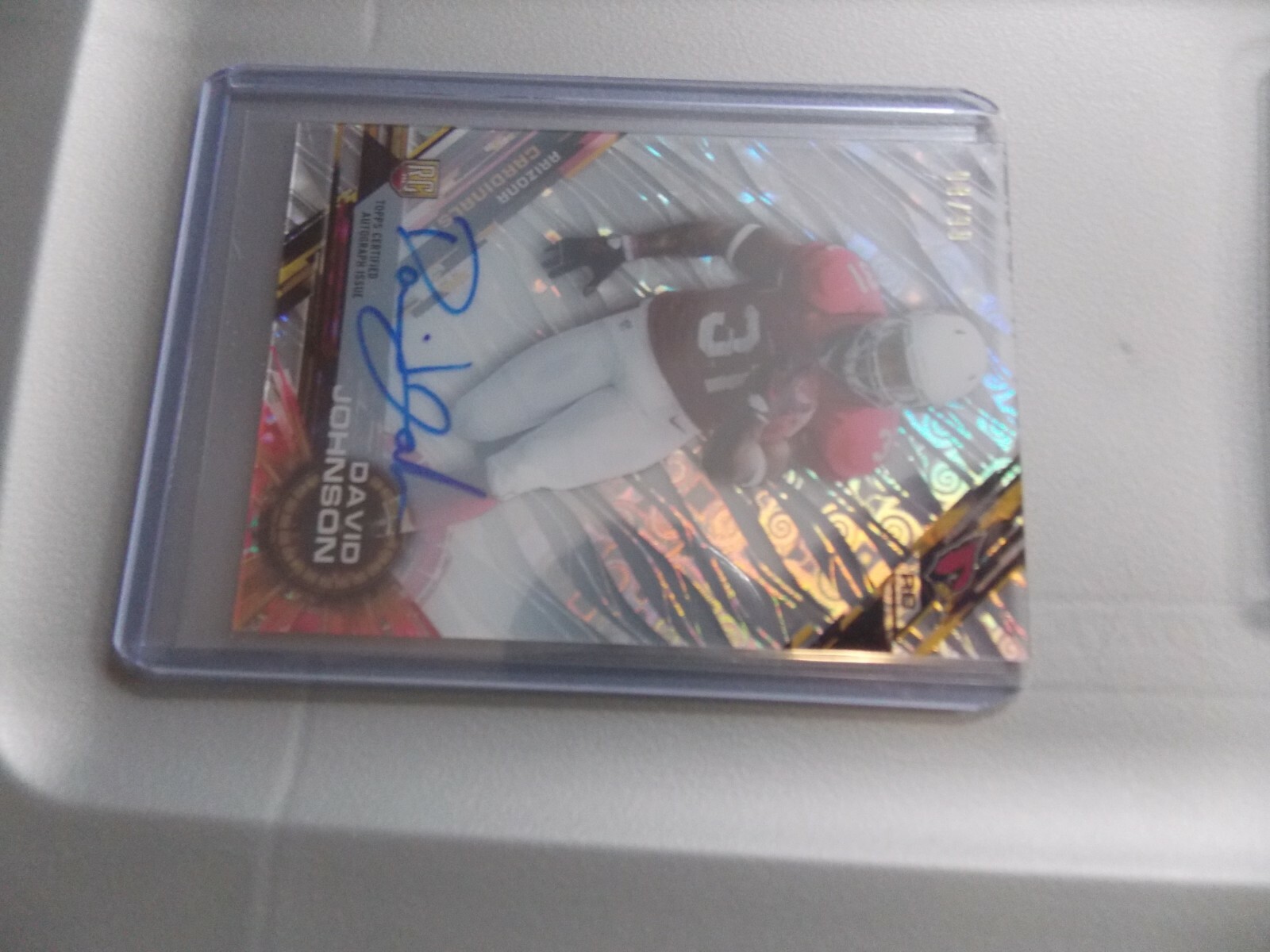 2015 High Tek David Johnson Rookie RC Tidal Diffractor Auto Autograph ...