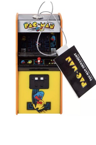 Pac-Man Arcade Christmas Tree Ornament 4” RUZ Namco Vintage Video Games ...