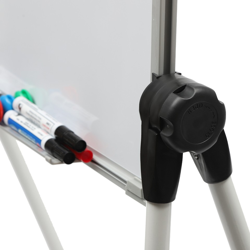 White Board Whiteboard with Stand Magnetic Dry Erase Board Double Sided ...