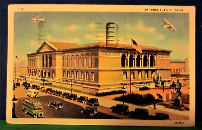 Postcard of Art Institute, Chicago Curt Teich & Company 1936 postmark ...