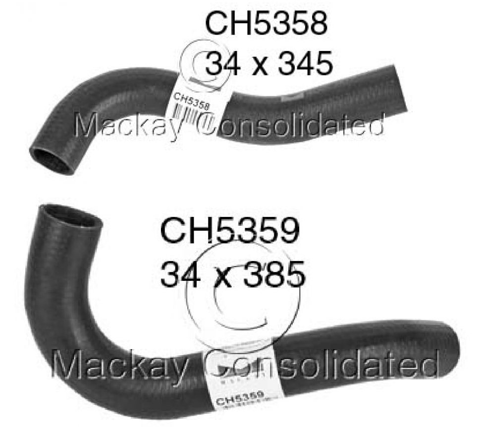 MACKAY RUBBER Radiator Hose KIT for Mitsubishi Triton ML MN MQ MR 4G64 ...