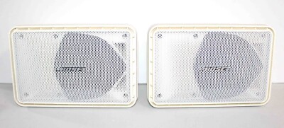 Bose Model 101 Music Monitor Pair Indoor/Outdoor White Speakers ...