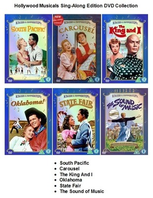 TIMELESS HOLLYWOOD MUSICAL SING ALONG CLASSIC DVD COLLECTION 6 MOVIE ...