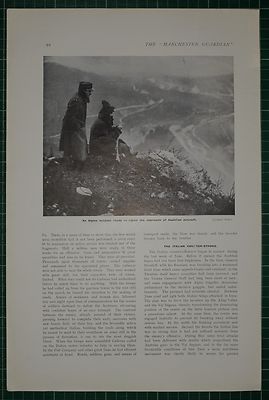 1916 WWI WW1 Aufdruck ~ Alpine Outpost Bereit Für Signal Approach ...