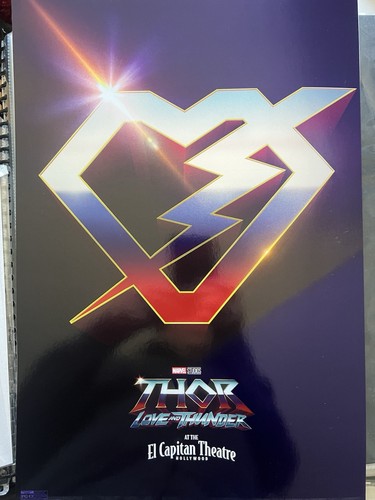 Thor: Love and Thunder Limited Edition Promo Poster Premier El Capitan ...