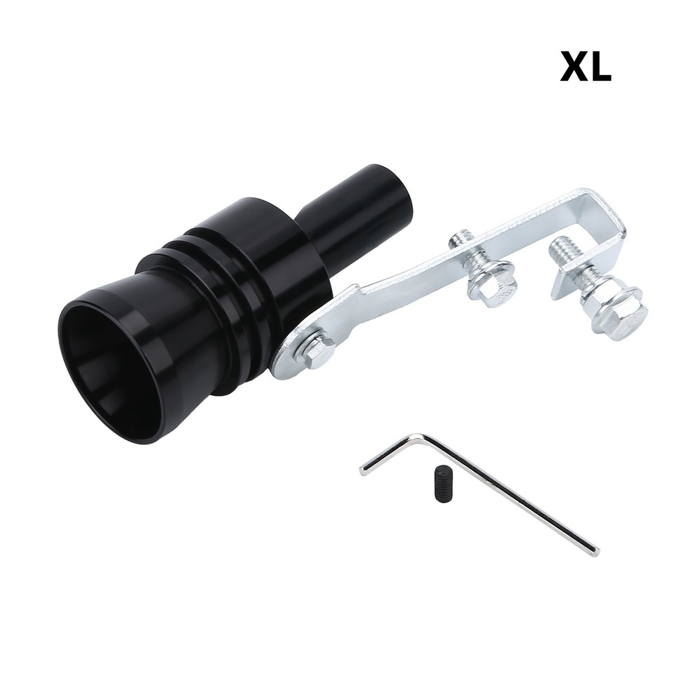 2Pcs XL Black Car Turbo Sound Simulator Whistle Roar Loud Exhaust Pipe ...
