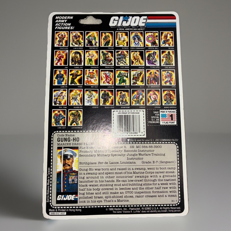 VINTAGE 1987 GI JOE GUNG-HO ACTION FIGURE Sealed In Package | eBay