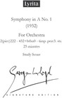 George Lloyd - Lloyd: Symphony No. 1 - Study Score [New CD] | eBay