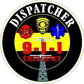 Police Fire EMS 911 Emergency Dispatcher Reflective Decal Sticker ...