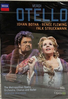 Verdi: OTELLO Met Opera Johan Botha, Renée Fleming, Region 4 New/Sealed ...