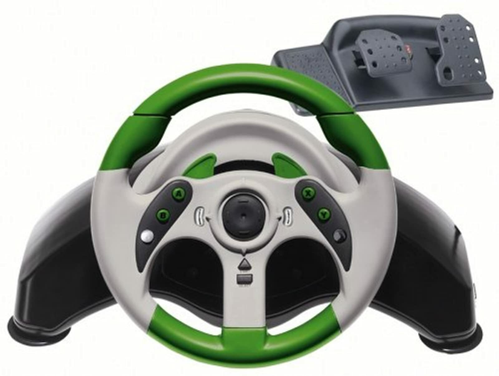 Madcatz MCB4530 Xbox MC2 Microcon Racing Wheel With Pedals For Xbox ...