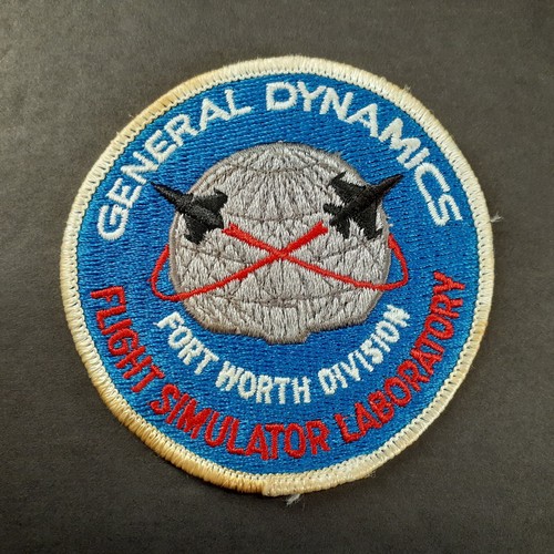 Vintage General Dynamics Flight Simulator Laboratory Patch Fort Worth ...