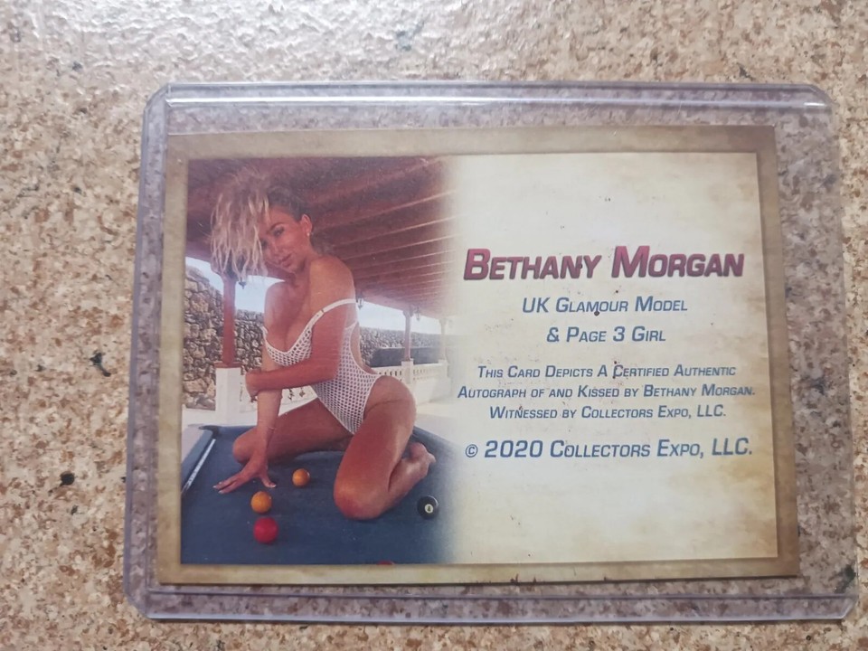 Bethany Morgan Hand Signed & Kissed Card Sexy AVN Star Authentic Autograph Model | eBay