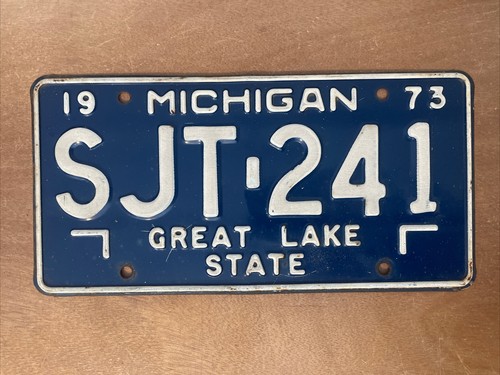 1973 Michigan License Plate # SJT-241 | eBay