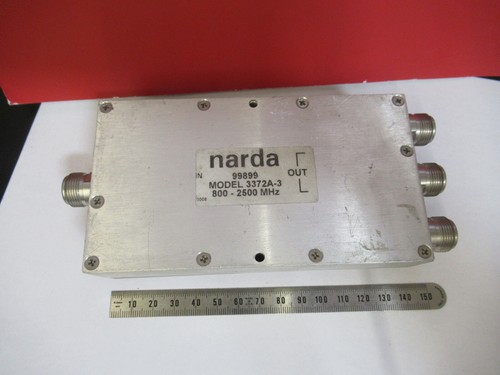 RF MICROWAVE SPLITTER DIVIDER NARDA 3372A-3 800-2500 MHz PICTURED G4-A ...