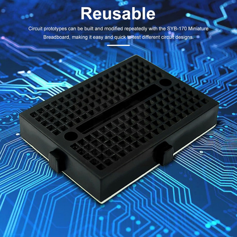 SYB-170 Mini Breadboards 170 Holes Small Breadboard 35x47mm for Small ...