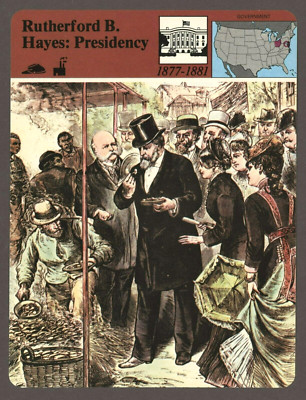 Rutherford B Hayes Presidency Story of America Presidents History Card ...