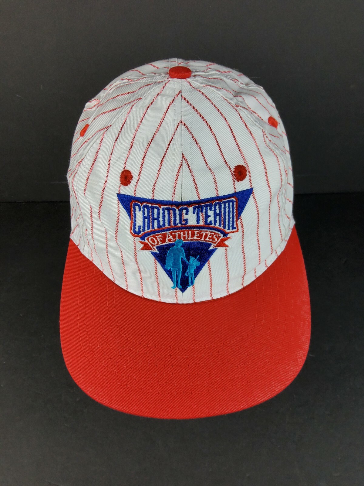 Vintage 90s Crest Caring Team of Athletes MLB Snapback Baseball Hat Cap ...