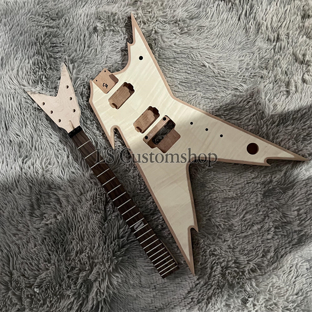 DIY Kit Unfinished Razorback Electric Guitar for Dean Dimebag Replace ...