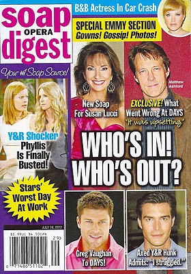 SOAP OPERA DIGEST Susan Lucci Matthew Ashford Jesse Metcalfe Brittany ...