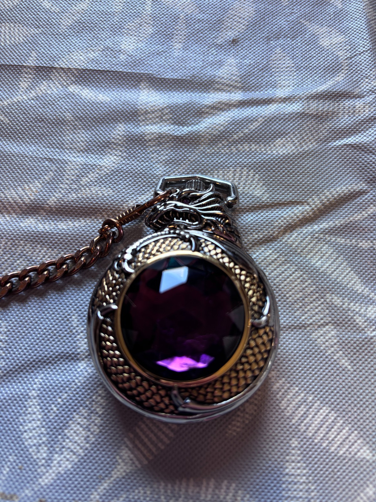 Franklin Mint Boris Vallejo Fantasy Knightstone Pocket watch purple ...