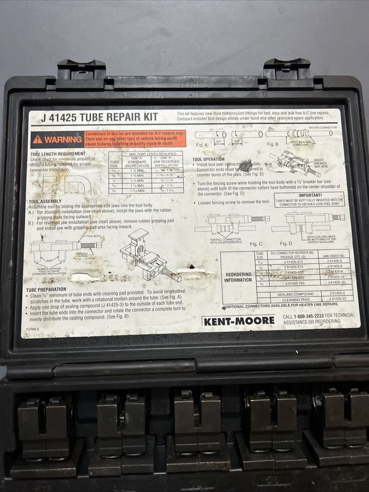 J-41425 Kent Moore AC Repair Kit. Also receive 10 connectors. | eBay