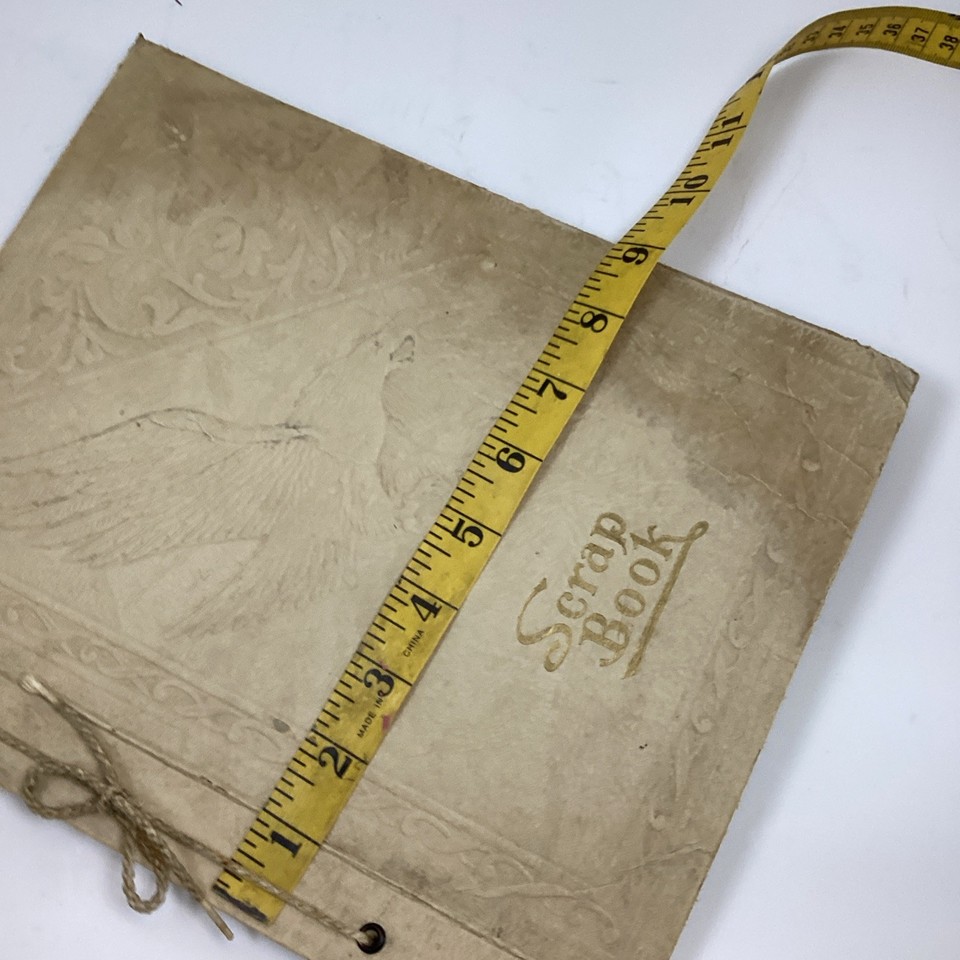 Antique Vintage Scrap Book Filled With Pictures READ | eBay