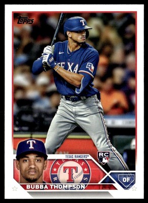 2023 Topps Bubba Thompson Rookie Texas Rangers #597 | eBay