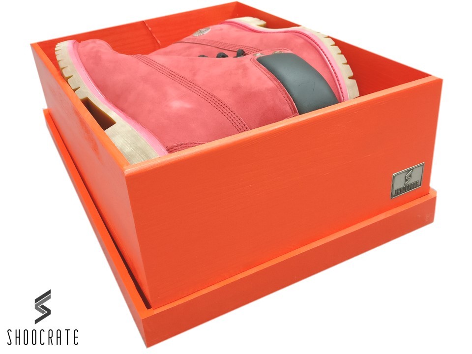 Luxury Wooden Shoe Sneaker Boxes Pine Wood Gift Box Storage Display ...