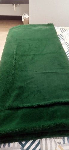 Thick Plush Green Throw Blanket - Queen | eBay