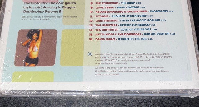 Reggae Chartbusters, Vol. 2 [Metro] by Various Artists (CD, Sep-2000 ...